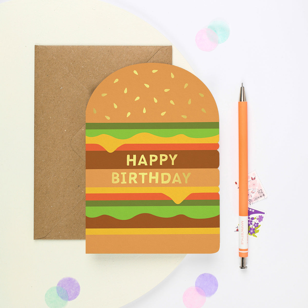 Cheeseburger Birthday Card | Mifkins