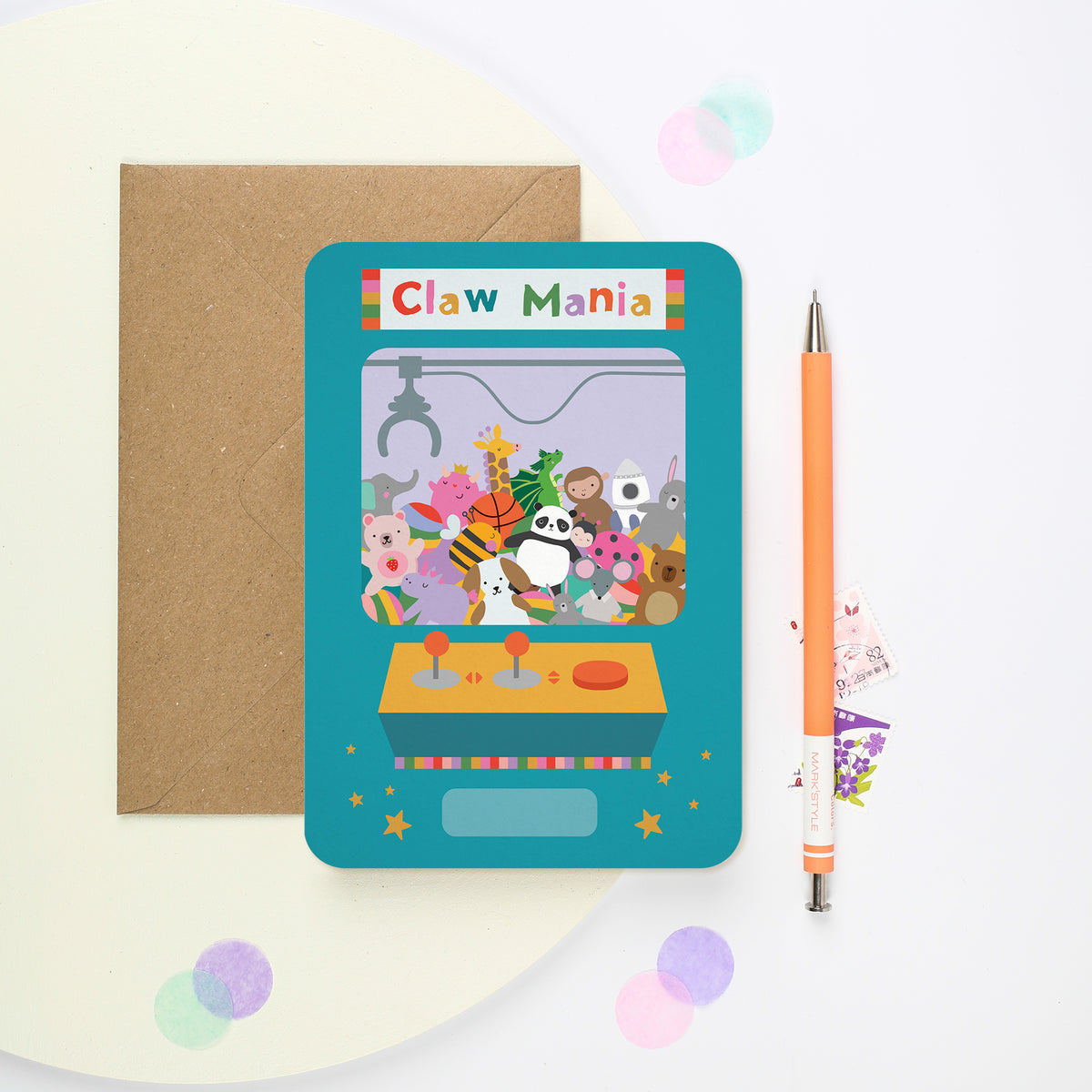 Claw Machine Birthday Card Success | Children’s Birthday Card | Mifkins