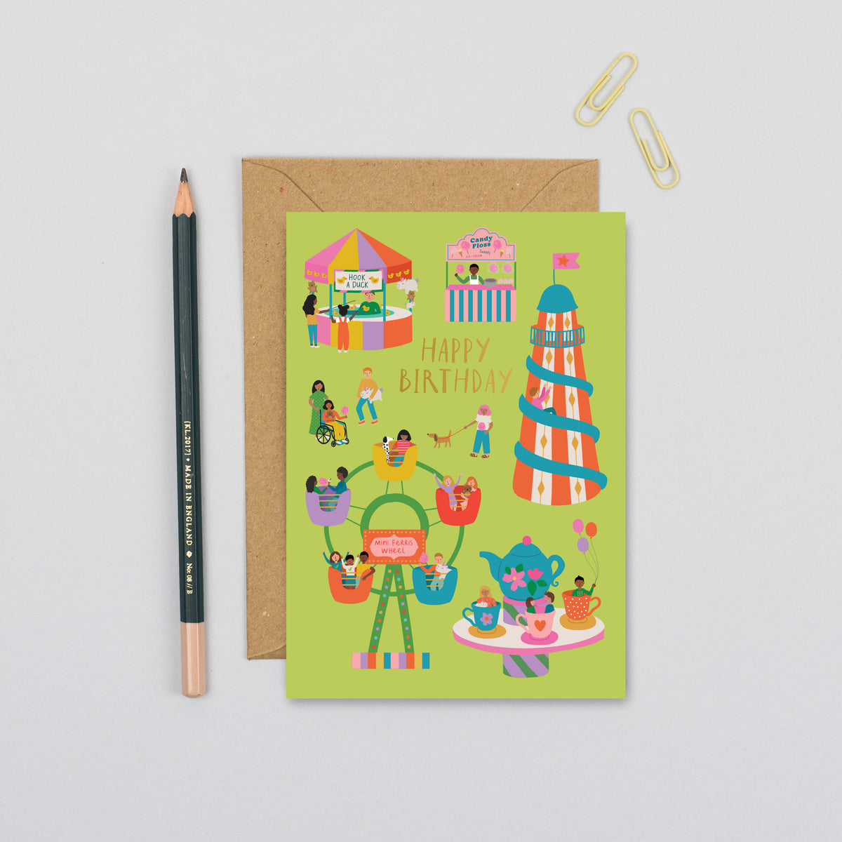 Fairground Birthday Card | Kids Card | Mifkins