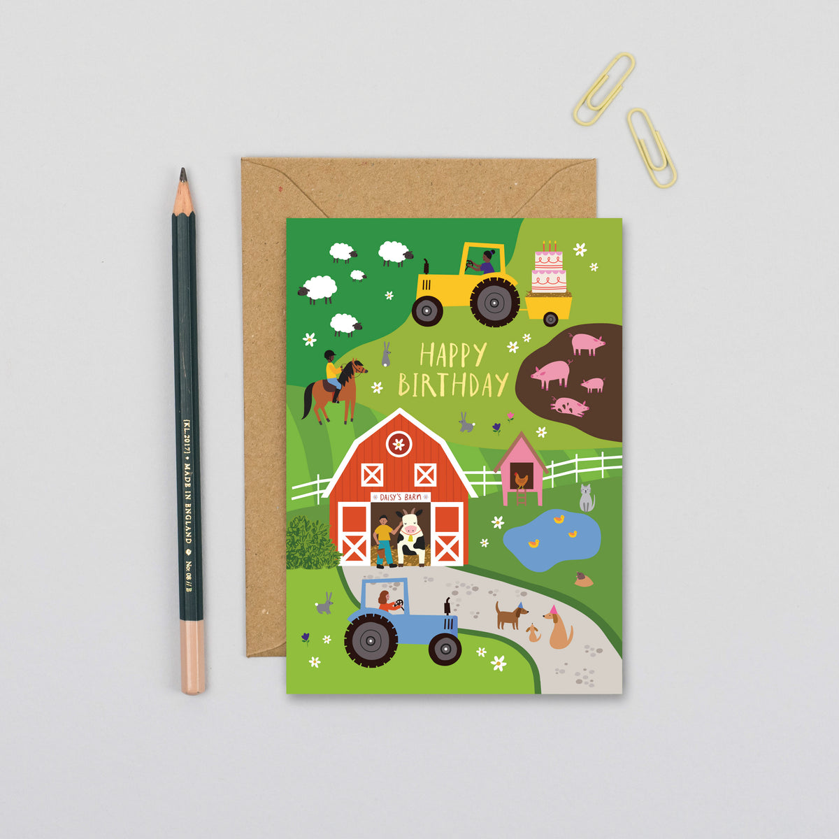 Farm Birthday Card | Kids Card | Mifkins