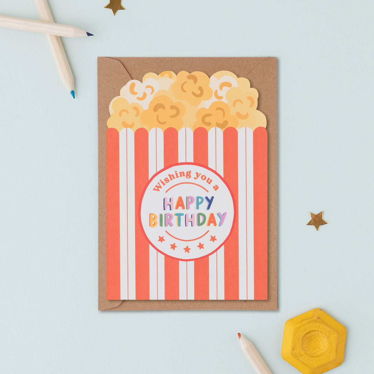 Popcorn Birthday Card | Mifkins