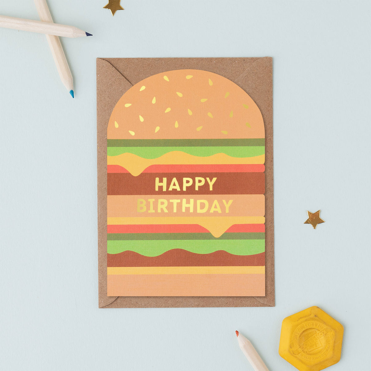 Cheeseburger Birthday Card | Mifkins